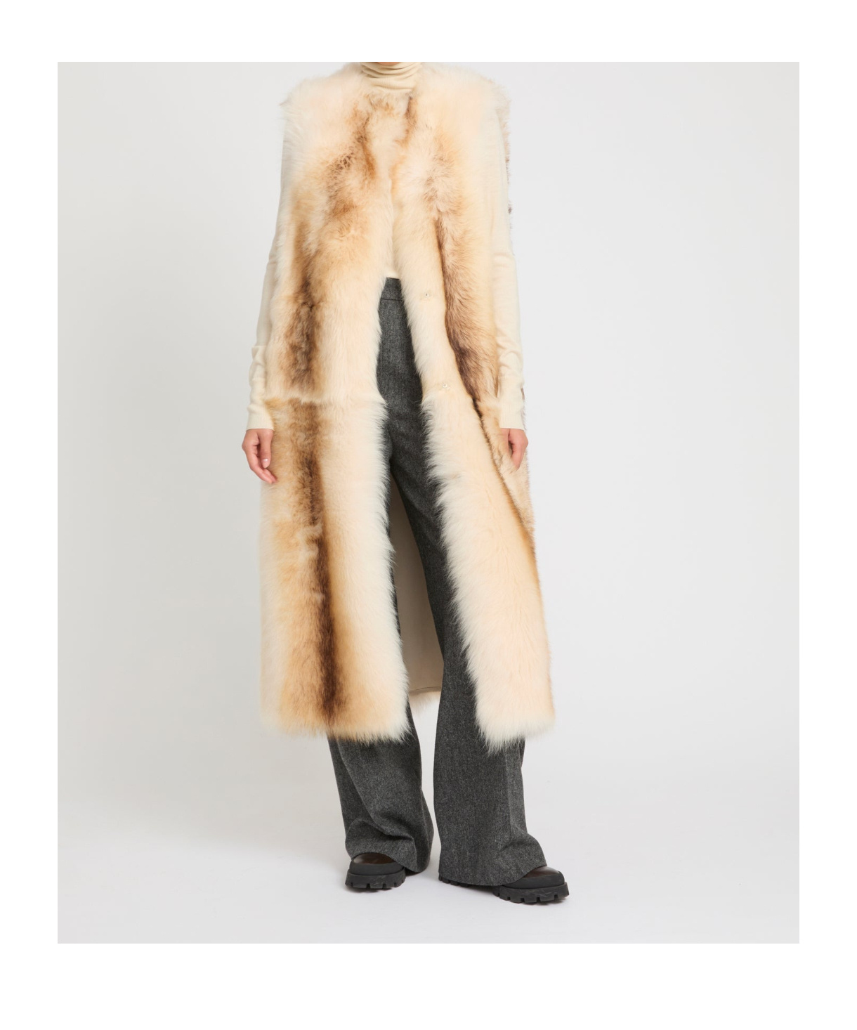 YVES SALOMON Yves Salomon Lamb Shearling Gilet